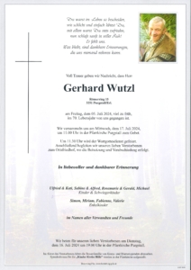 Aktuelle Parten – Bestattung Pils